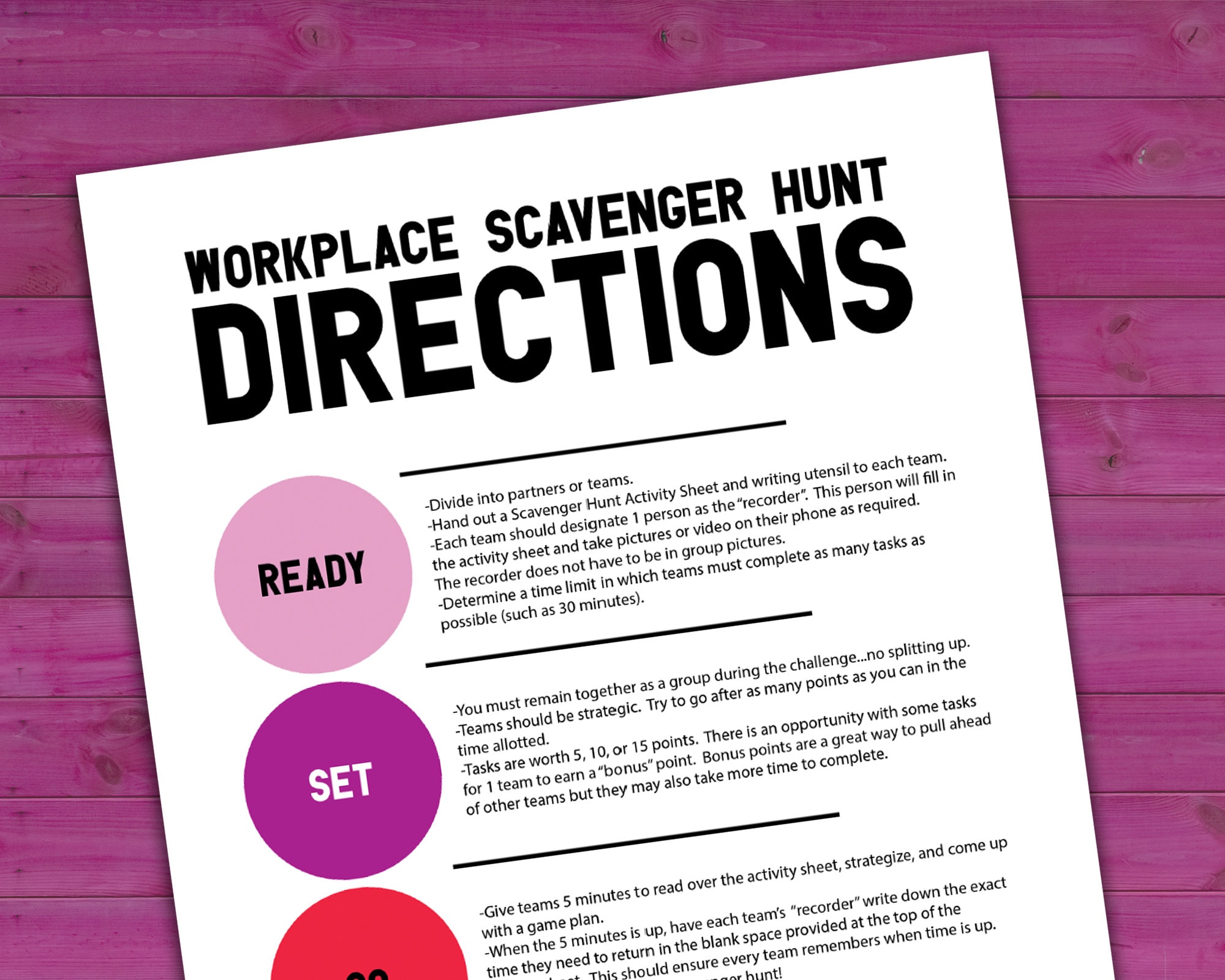 Valentine's Day Workplace Scavenger Hunt Printable Team Building ...