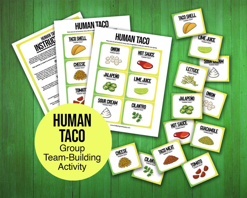Human Taco Large Group Icebreaker, Networking Breakout Group Activity ...