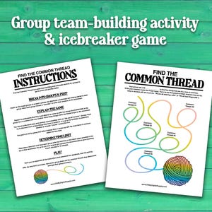 Find the Common Thread Group Team Building Activity & Printable ...
