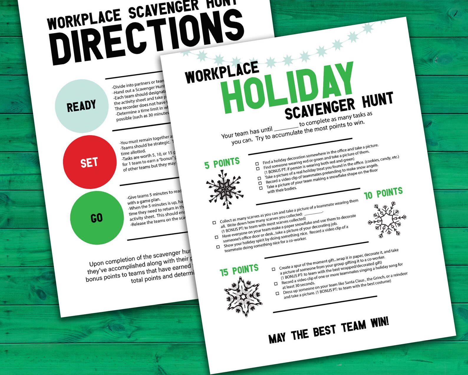 Holiday Workplace Scavenger Hunt Printable Activity Work - Etsy