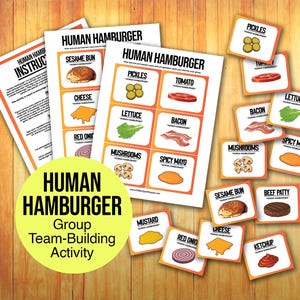 Human Hamburger Group Icebreaker, Networking Mingle Activity & Team ...