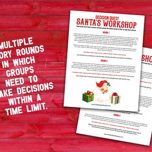 Decision Quest: Santa's Workshop, Christmas Team Building & Icebreaker ...