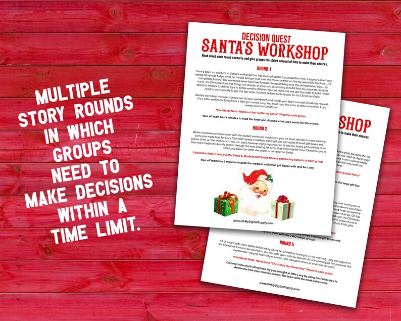 Decision Quest: Santa's Workshop, Christmas Team Building & Icebreaker ...