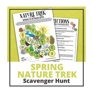 Nature Trek Outdoor Spring Scavenger Hunt Printable Activity ...