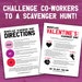 Valentine's Day Workplace Scavenger Hunt Printable Team Building ...