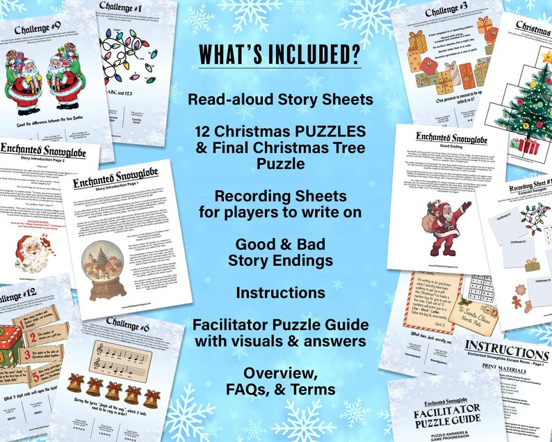 Christmas Escape Room: Enchanted Snowglobe, 1 Hour Group Team Building ...
