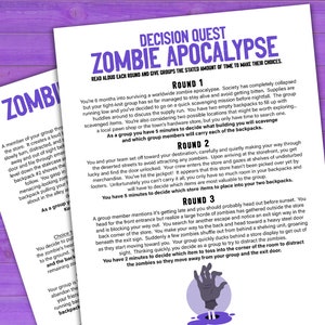 Decision Quest: Zombie Apocalypse | Group Communication & Decision ...