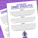 Decision Quest: Zombie Apocalypse, Printable Team-building Activity ...