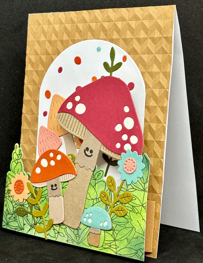 Adorable Mushroom Handmade Card - Etsy