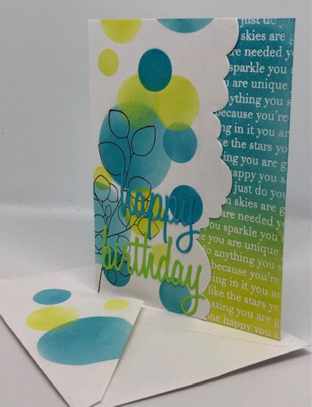 Colorful Birthday Handmade Card - Etsy