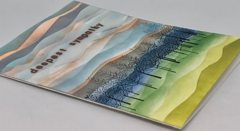 Beautiful Scene Handmade Sympathy Card. - Etsy