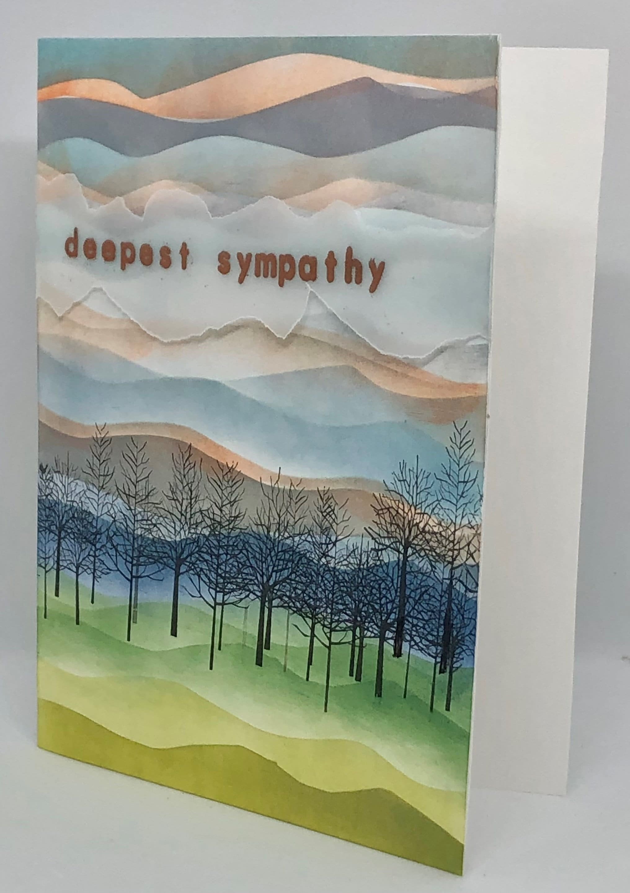 Beautiful Scene Handmade Sympathy Card. - Etsy