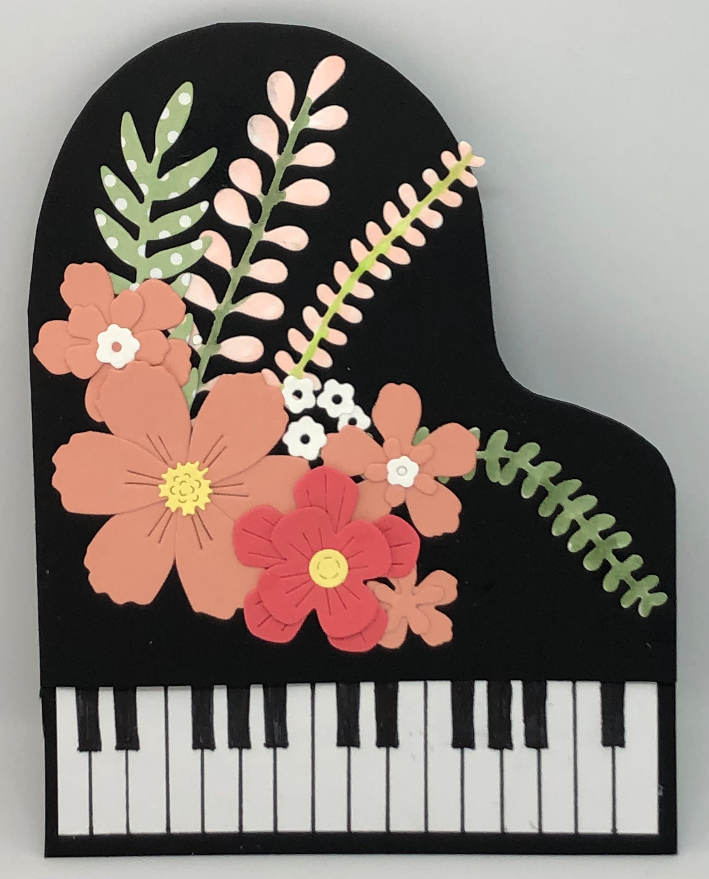 Piano Birthday Handmade Card - Etsy
