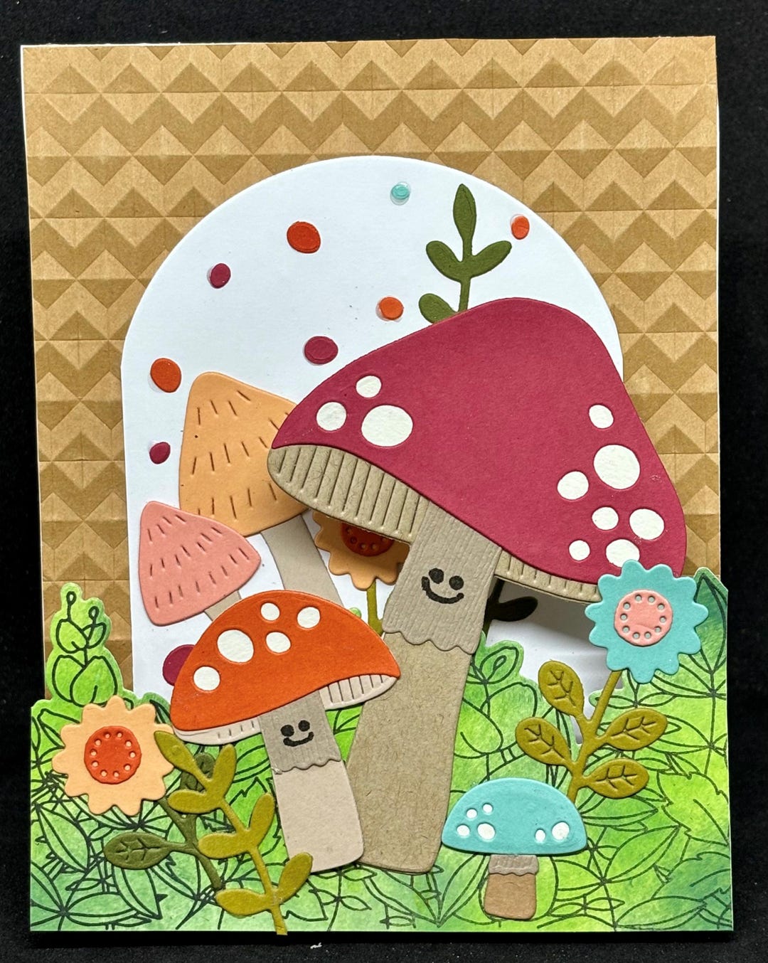 Adorable Mushroom Handmade Card - Etsy