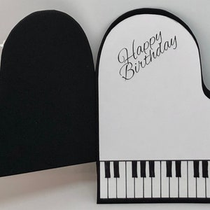 Piano Birthday Handmade Card - Etsy