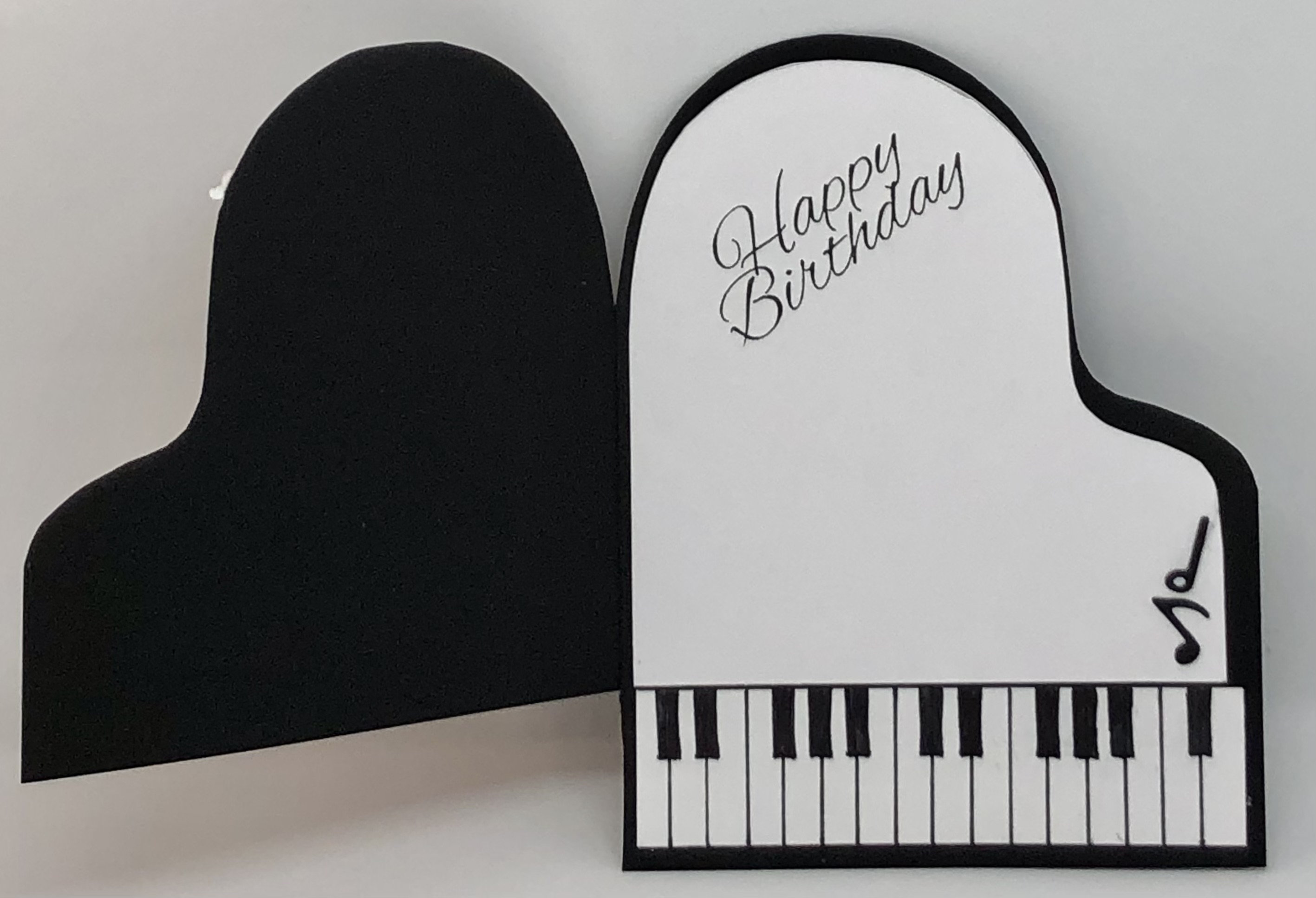 Piano Birthday Handmade Card - Etsy
