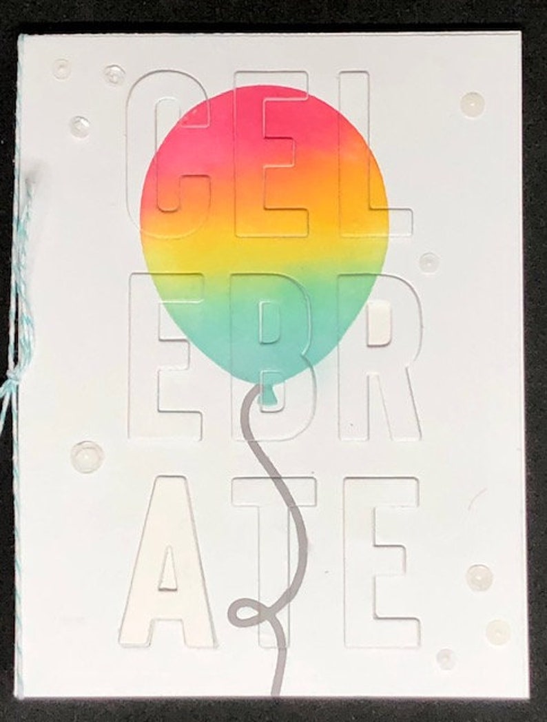 Celebrate Handmade Card - Etsy