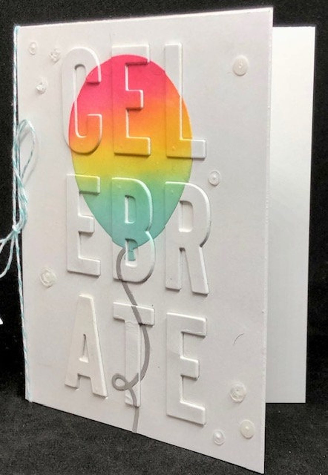 Celebrate Handmade Card - Etsy