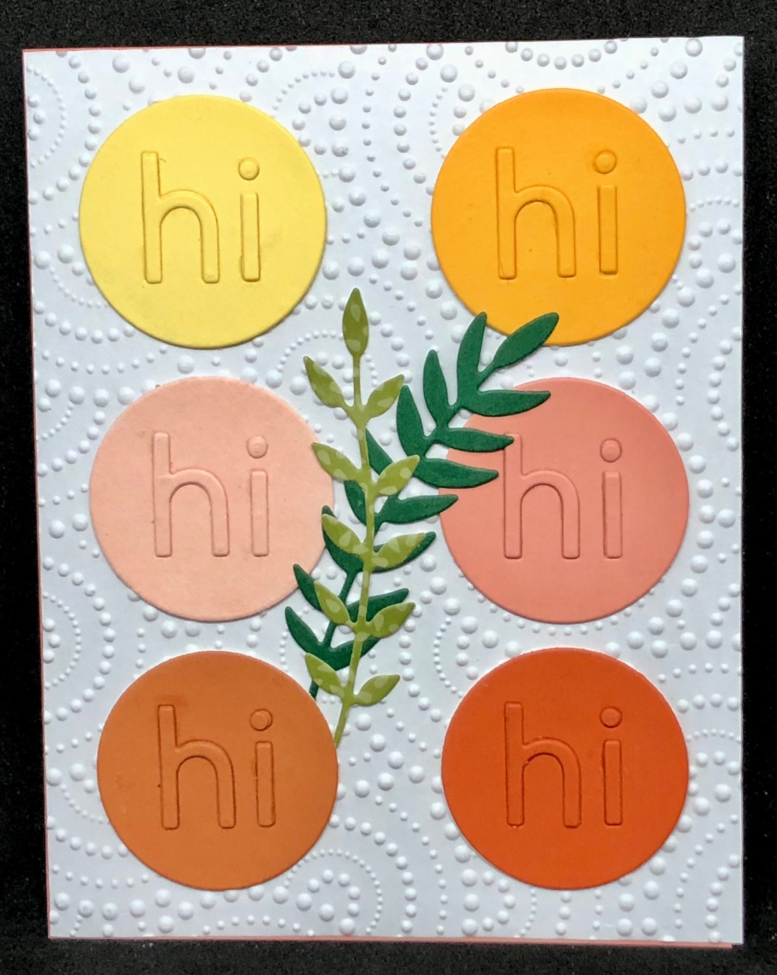 Hi Card - Handmade - Etsy