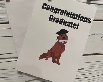 Dog Graduation Card - Etsy