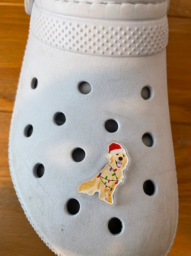 Holiday Golden Retriever 4-pack Dog Clog/sandal Charm/ Shoe - Etsy
