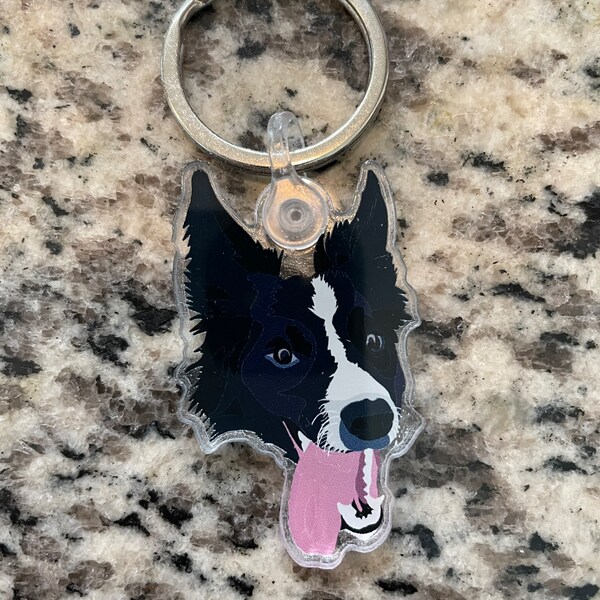 Border Collie Charm - Etsy