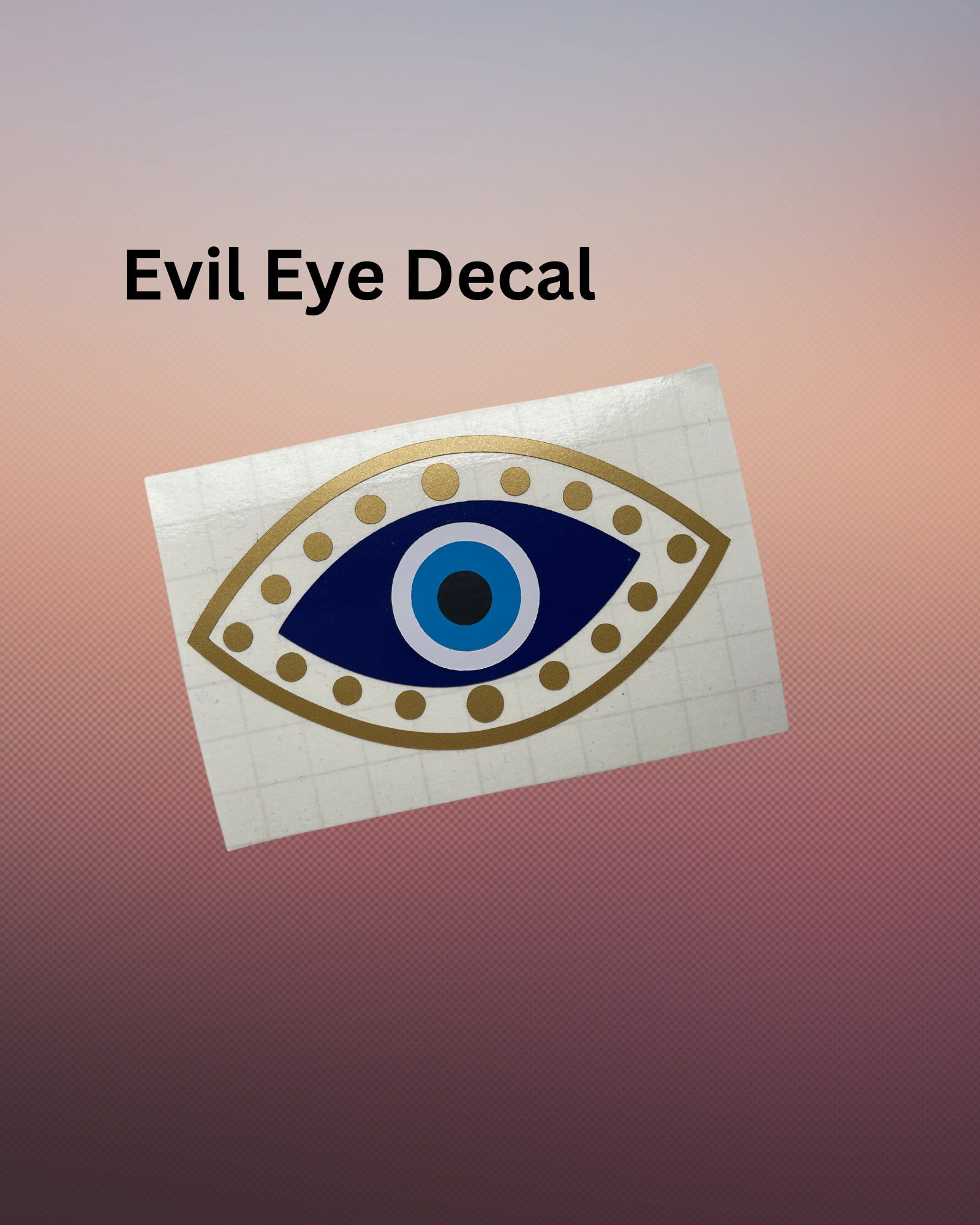 Evil Eye Vinyl Decals, Car Decal, Window Decal, Peace Decals - Etsy