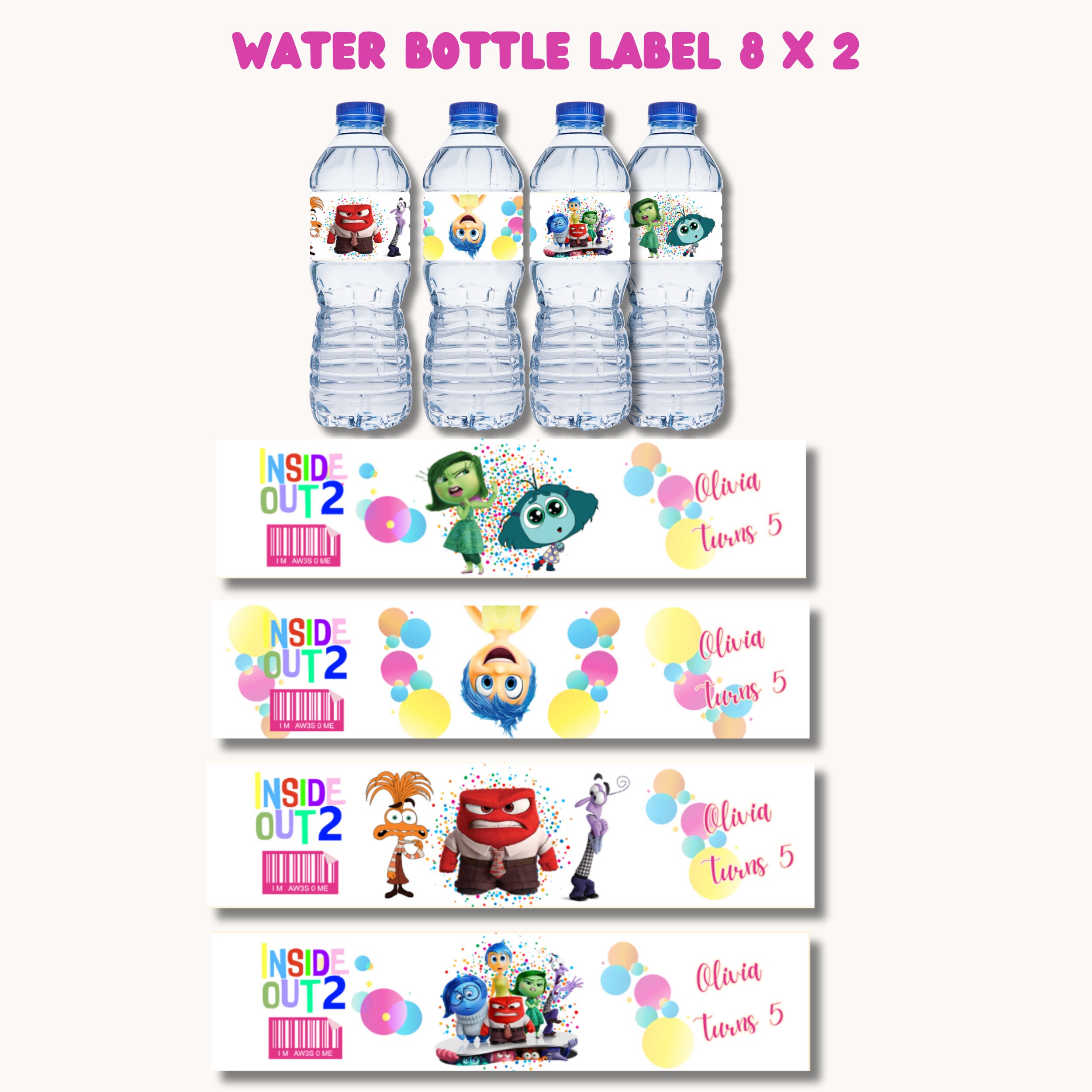 Editable Inside Out 2 Party Favor Bundle Inside Out 2 Birthday Party ...