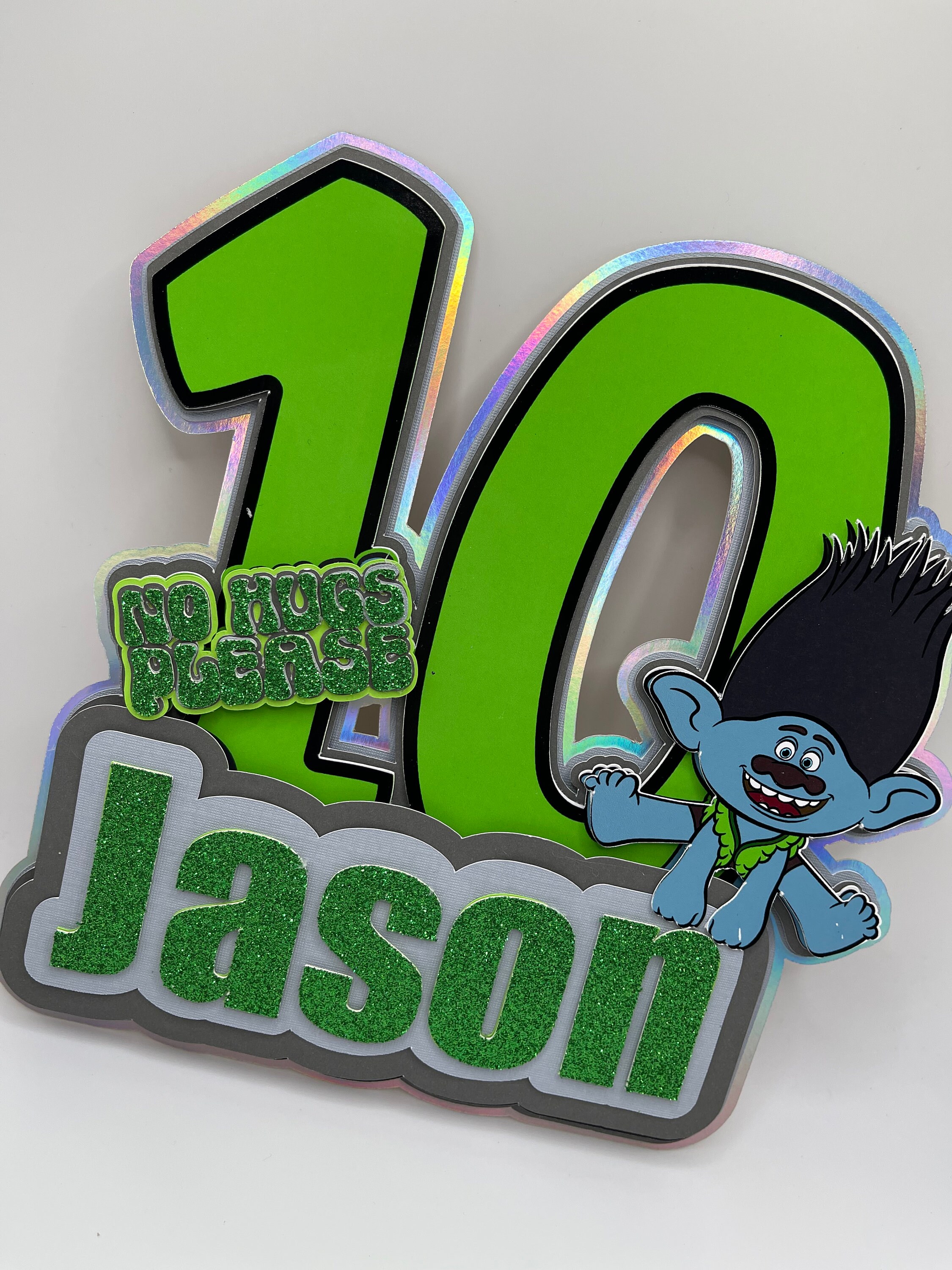 Trolls Branch Cake and Cupcake Toppers, Birthday Party Cupcake Toppers ...