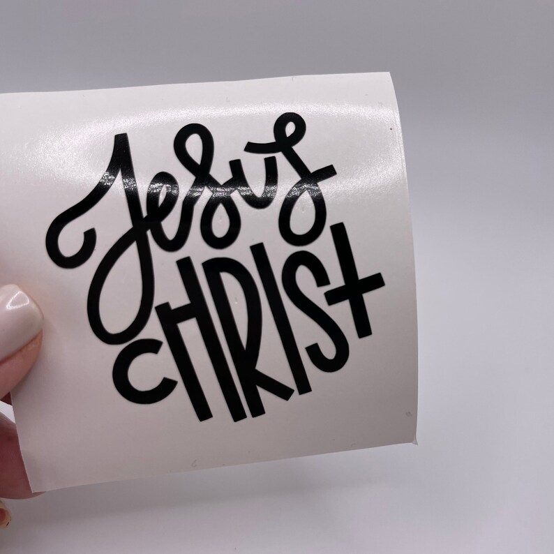 Jesus Christ Vinyl Decal, Decal Christian Vinyl Decal Sticker for Car ...