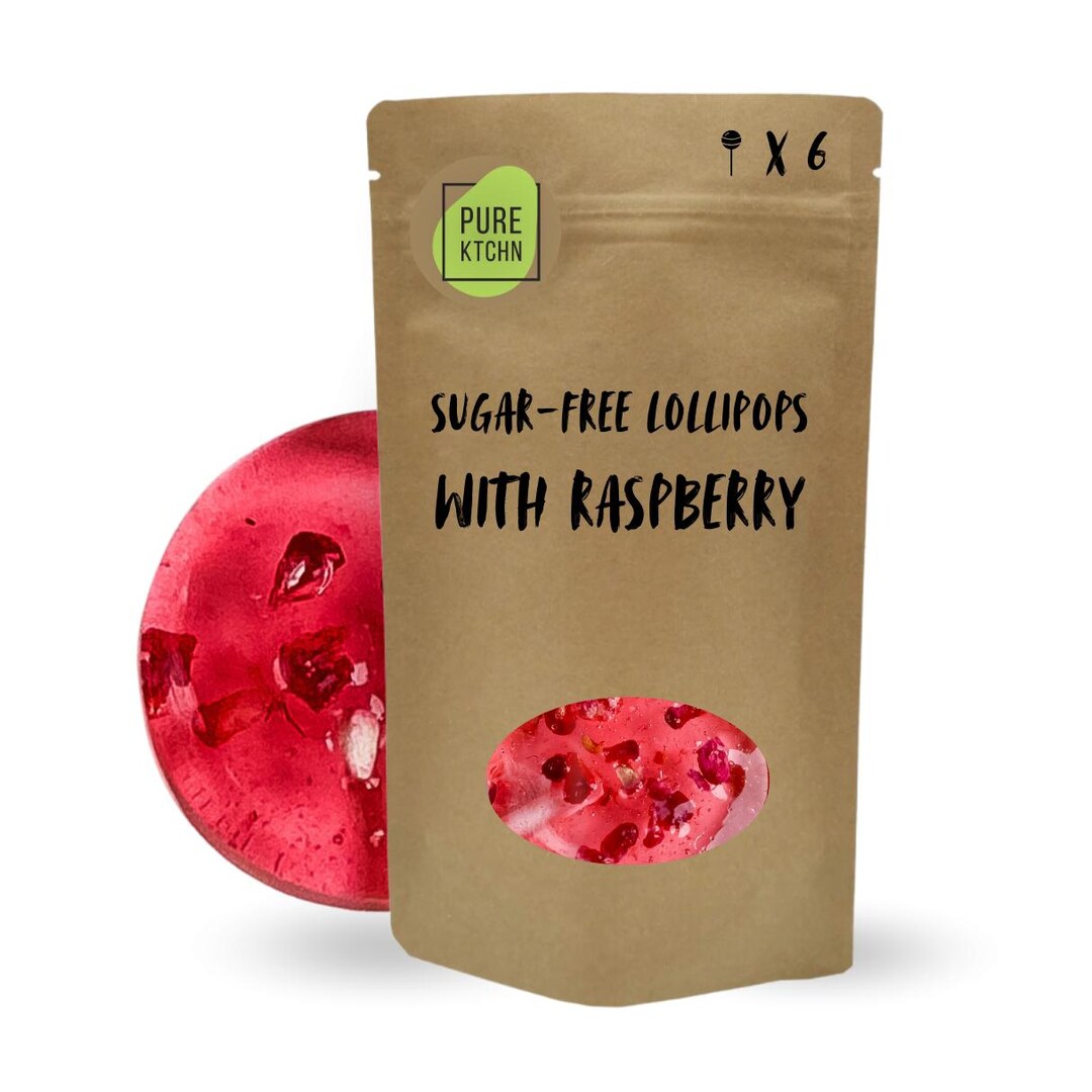 Sugar-free Lollipop With Raspberry / Purektchn 2.4oz (72g) - Etsy