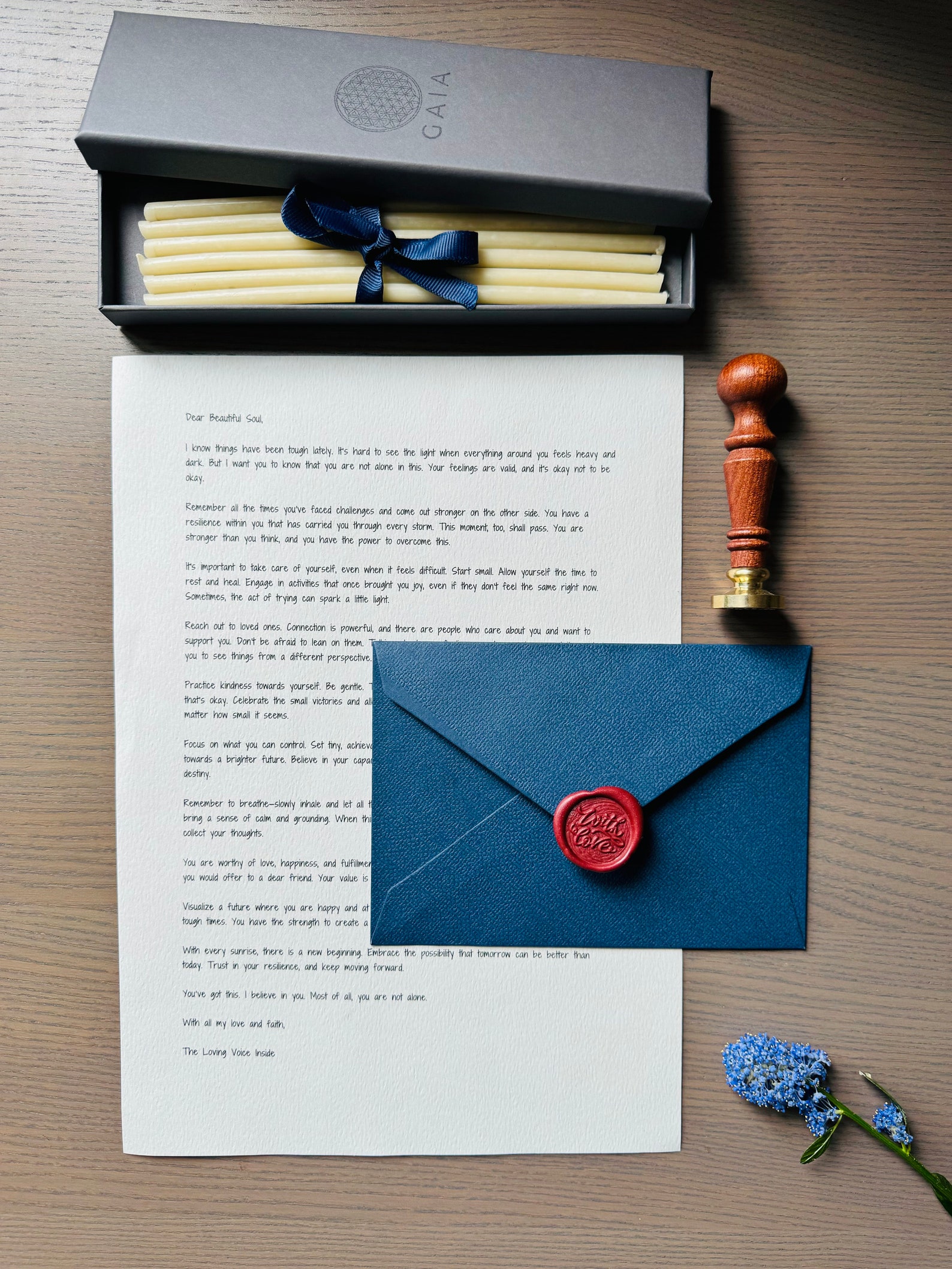 Wax Sealed Love Letter: Personalized Message on Conqueror Paper - Etsy