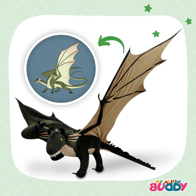 Stuffed Dragon - Etsy