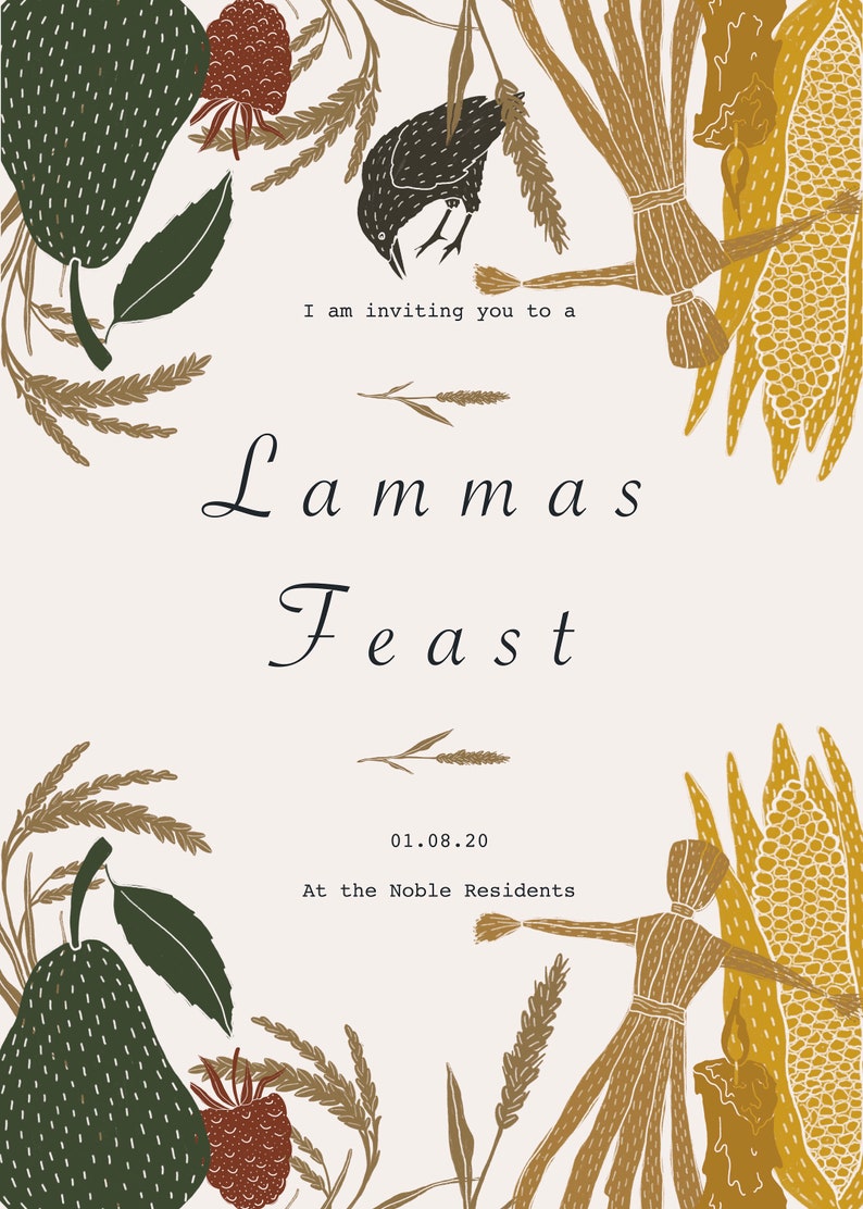 Lammas Clipart, Lughnasadh Procreate Stamps, Witch Clipart, Pagan ...