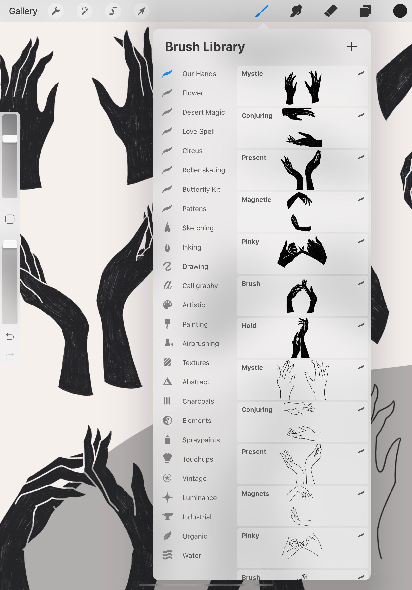 Our Hands Clipart Hand Procreate Stamps Human Form Clipart | Etsy UK