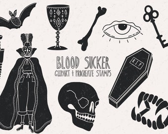 Dracula Clipart Vampire Halloween Graphics Commercial - Etsy