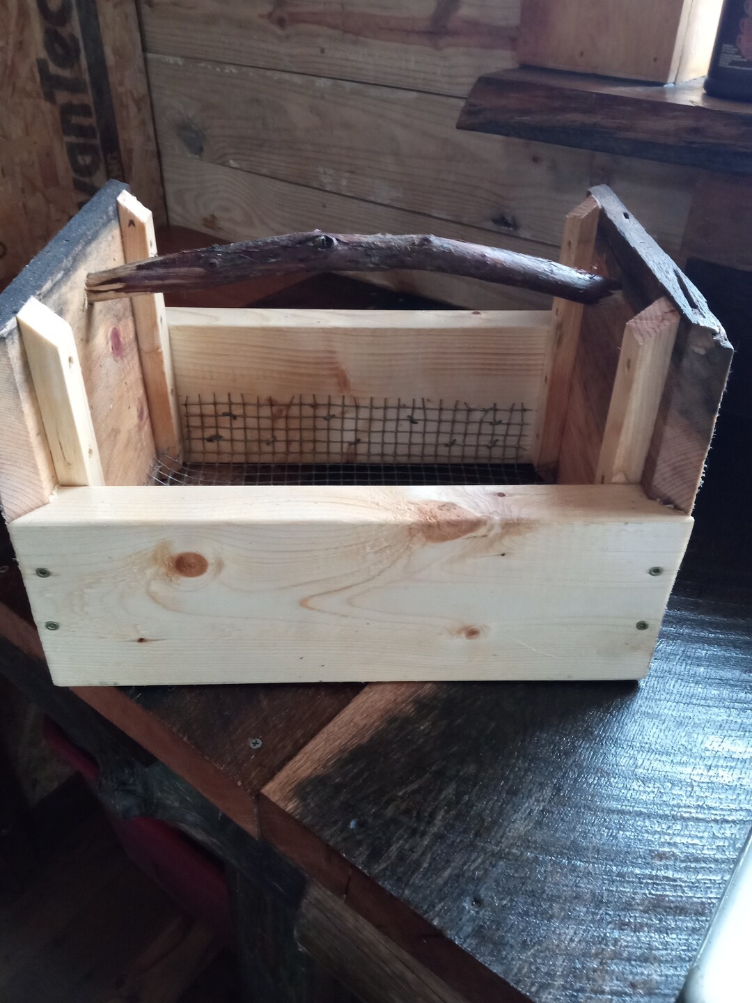 Handmade Garden Hod Basket Made From Salvaged Materiels, Vegetable ...