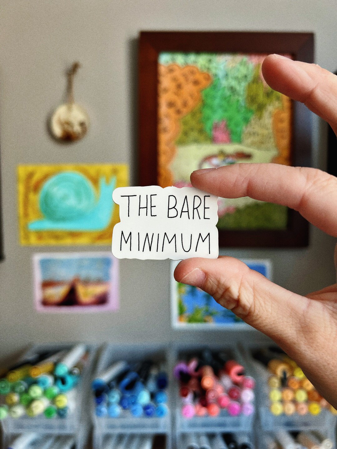 The Bare Minimum Sticker - Etsy
