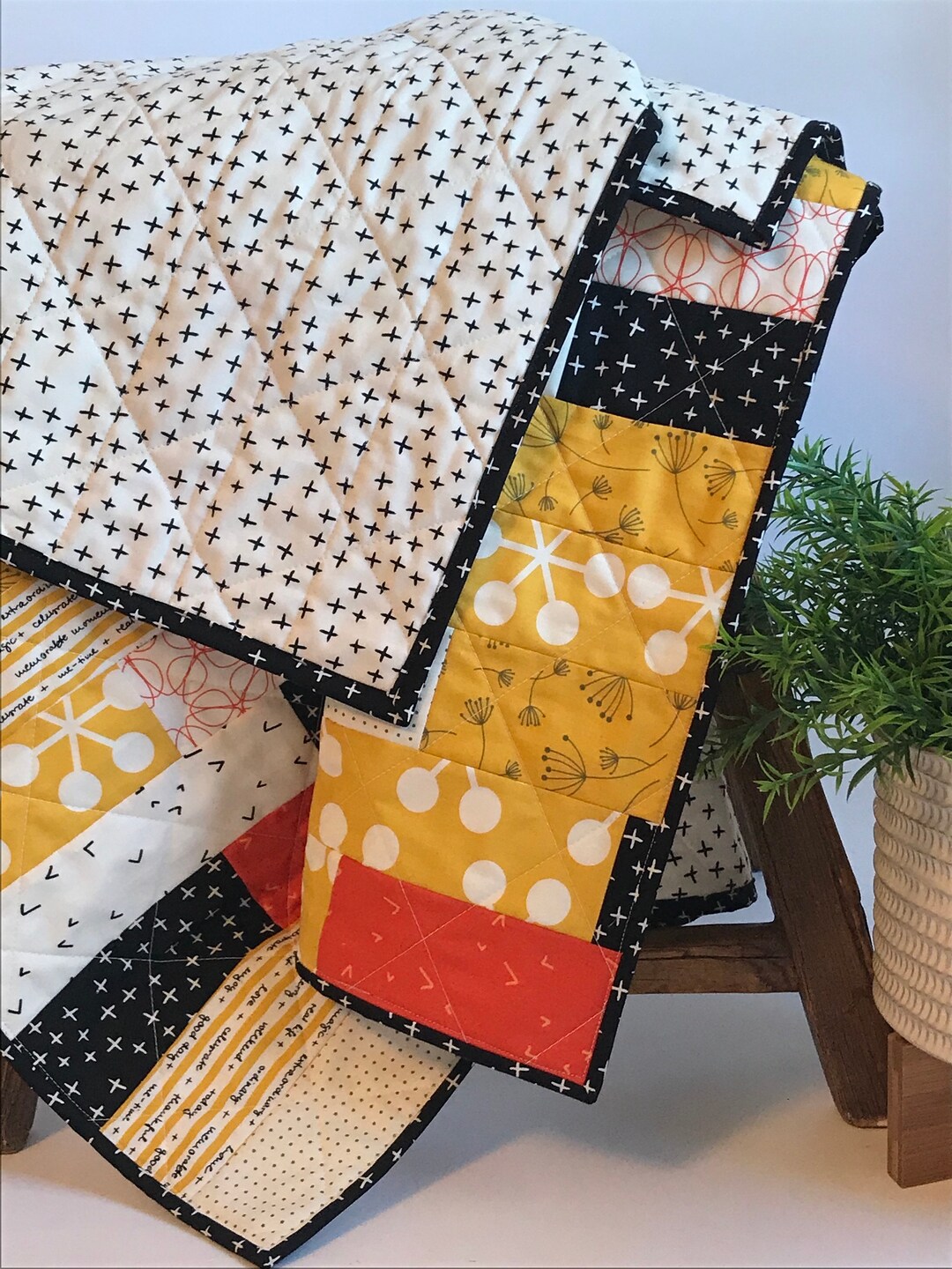 Sunny Day Patchwork Baby & Toddler Quilt - Etsy