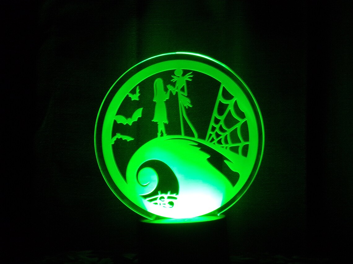 Nightmare Before Christmas LED Light, Jack Skellington Light - Etsy