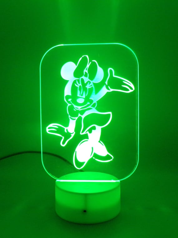 Minnie Mouse Light Minnie Mose Night Light - Etsy