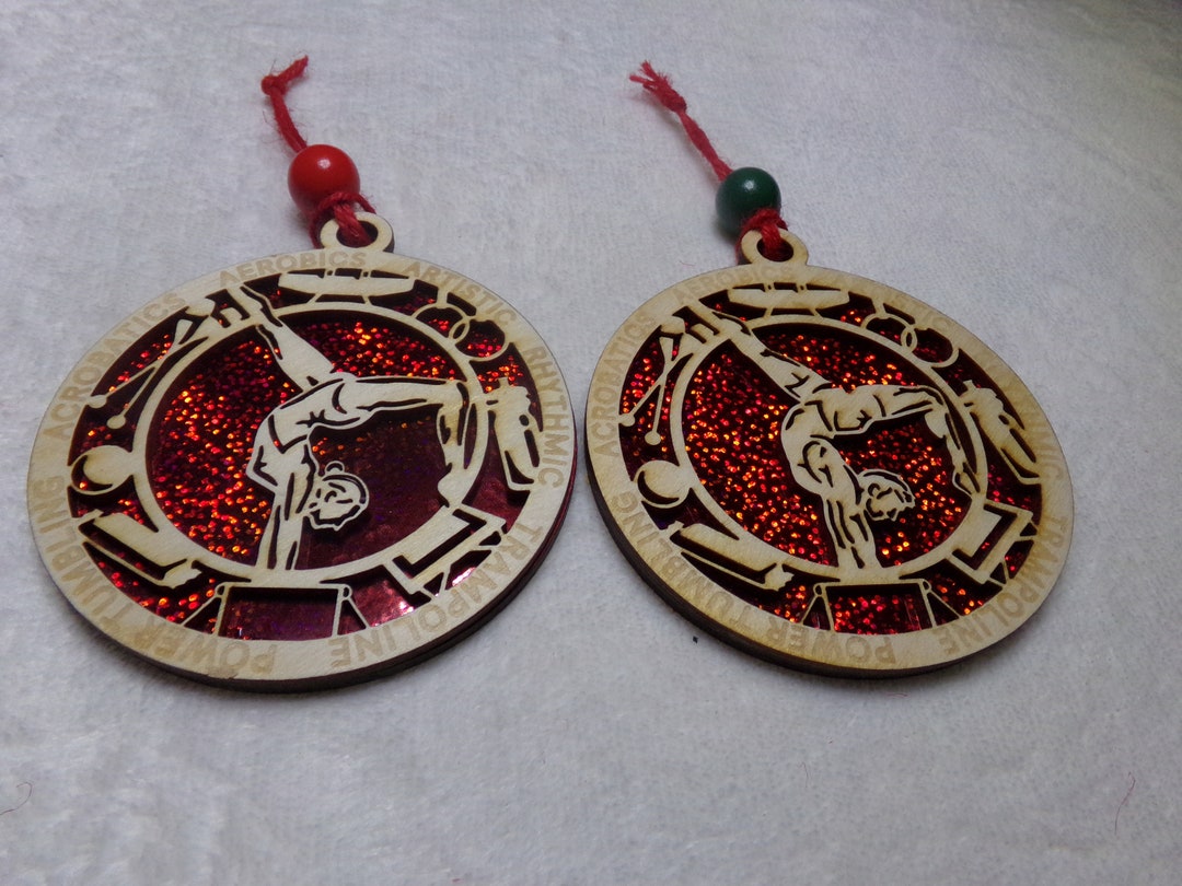 Gymnastic Ornament, Gymnast Ornament, Gymnast Christmas - Etsy