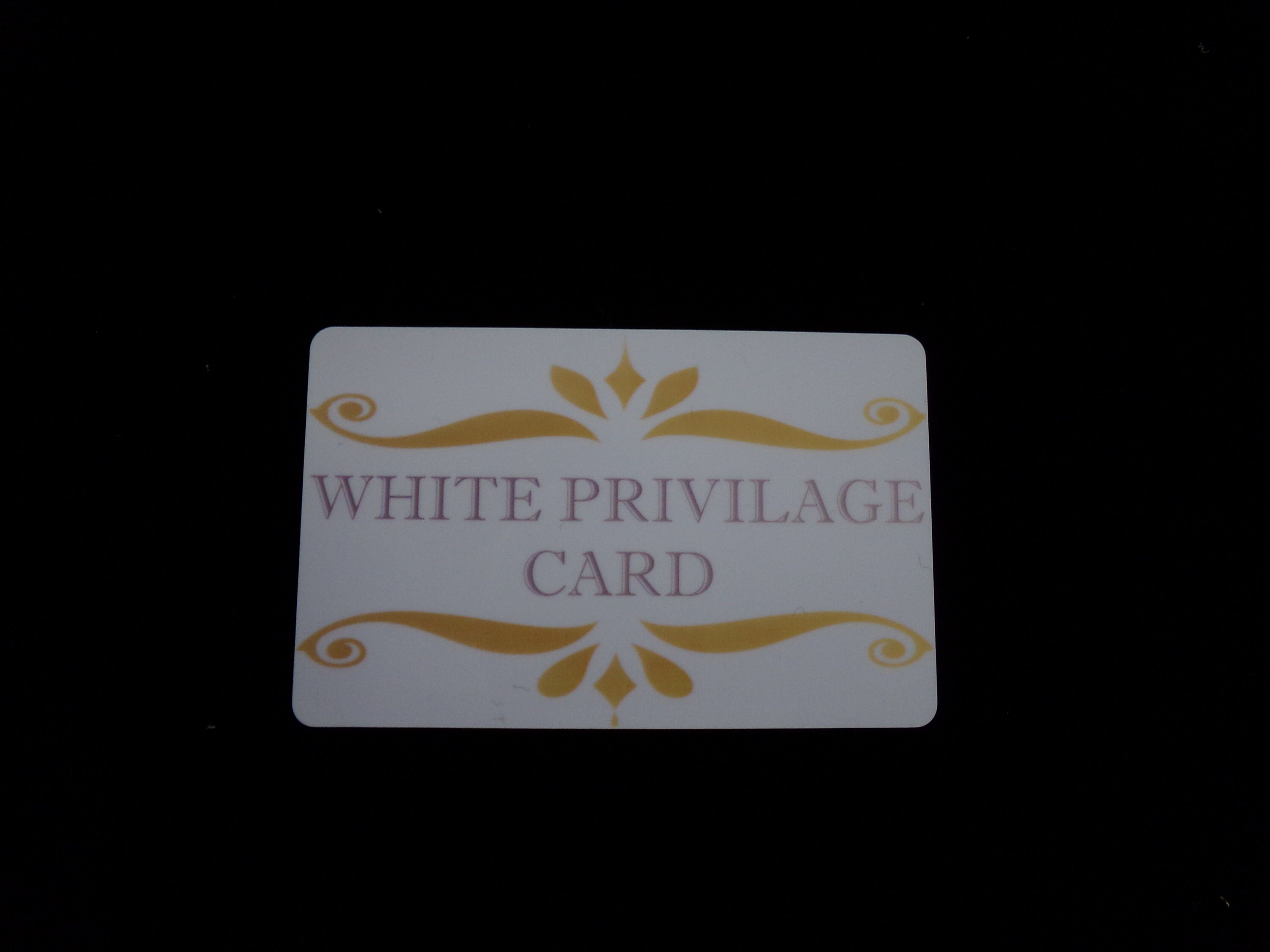 White Privilege Card, Wallet Card, Humorous White Privilege Card, Karen ...