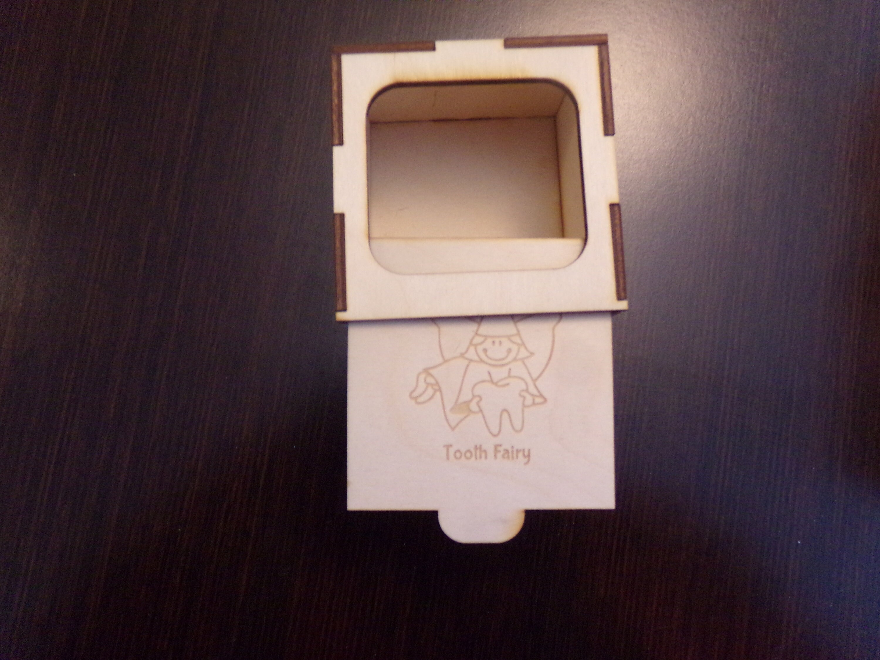 Laser Cut and Etched Tooth Fairy Box With Sliding Lid - Etsy
