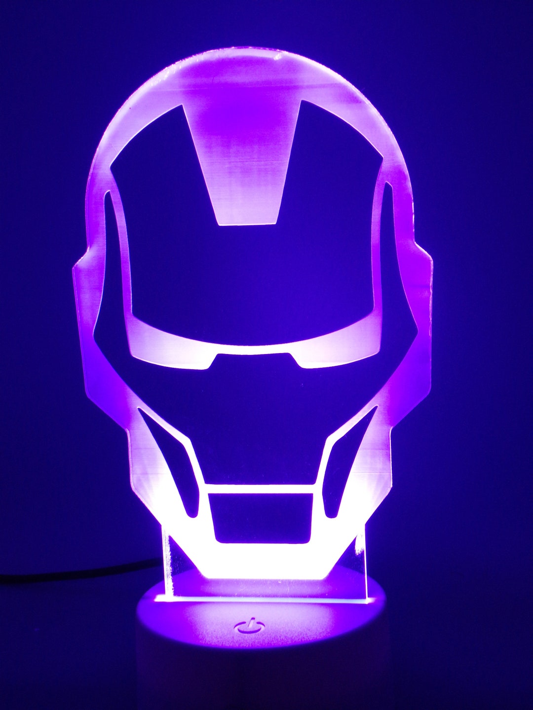 Laser Etched Iron Man Light, Iron Man Gift - Etsy