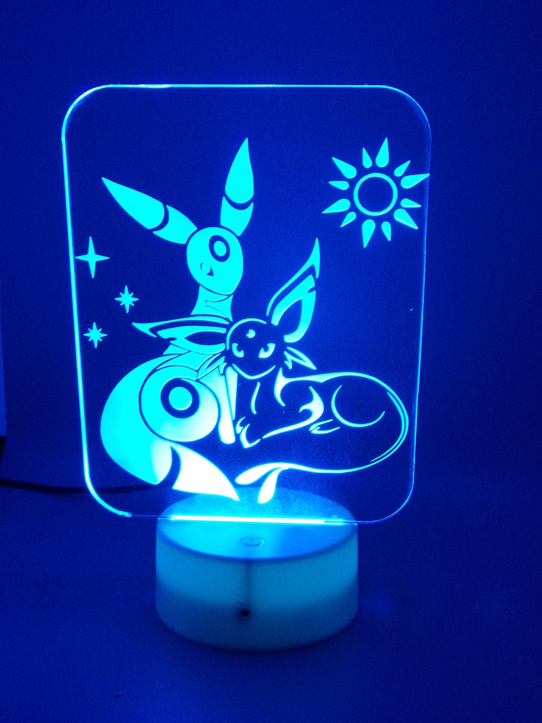 Espeon Umbreon Laser Etched Light - Etsy