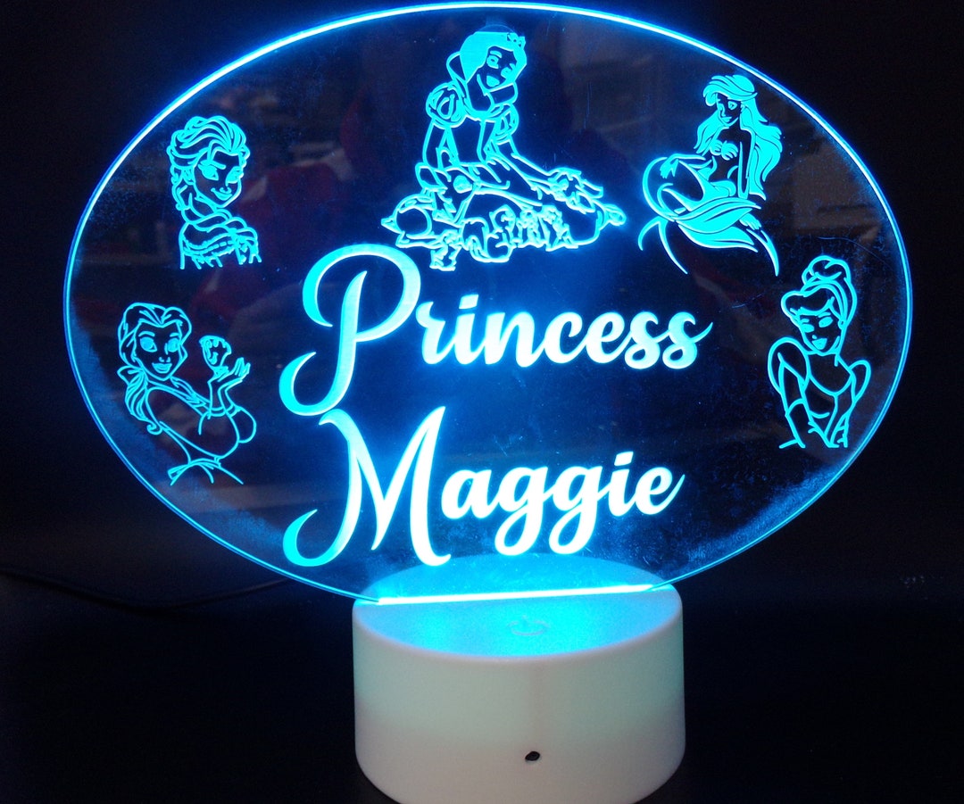 PERSONALIZED Disney Princess Light - Etsy