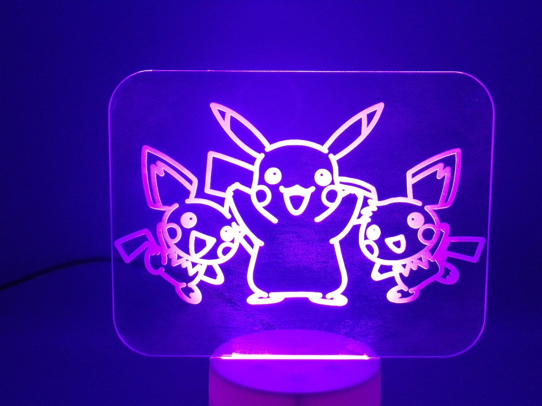 POKEMON Light, Pokemon Night Light, Pikachu, Charmander, Squirtle ...