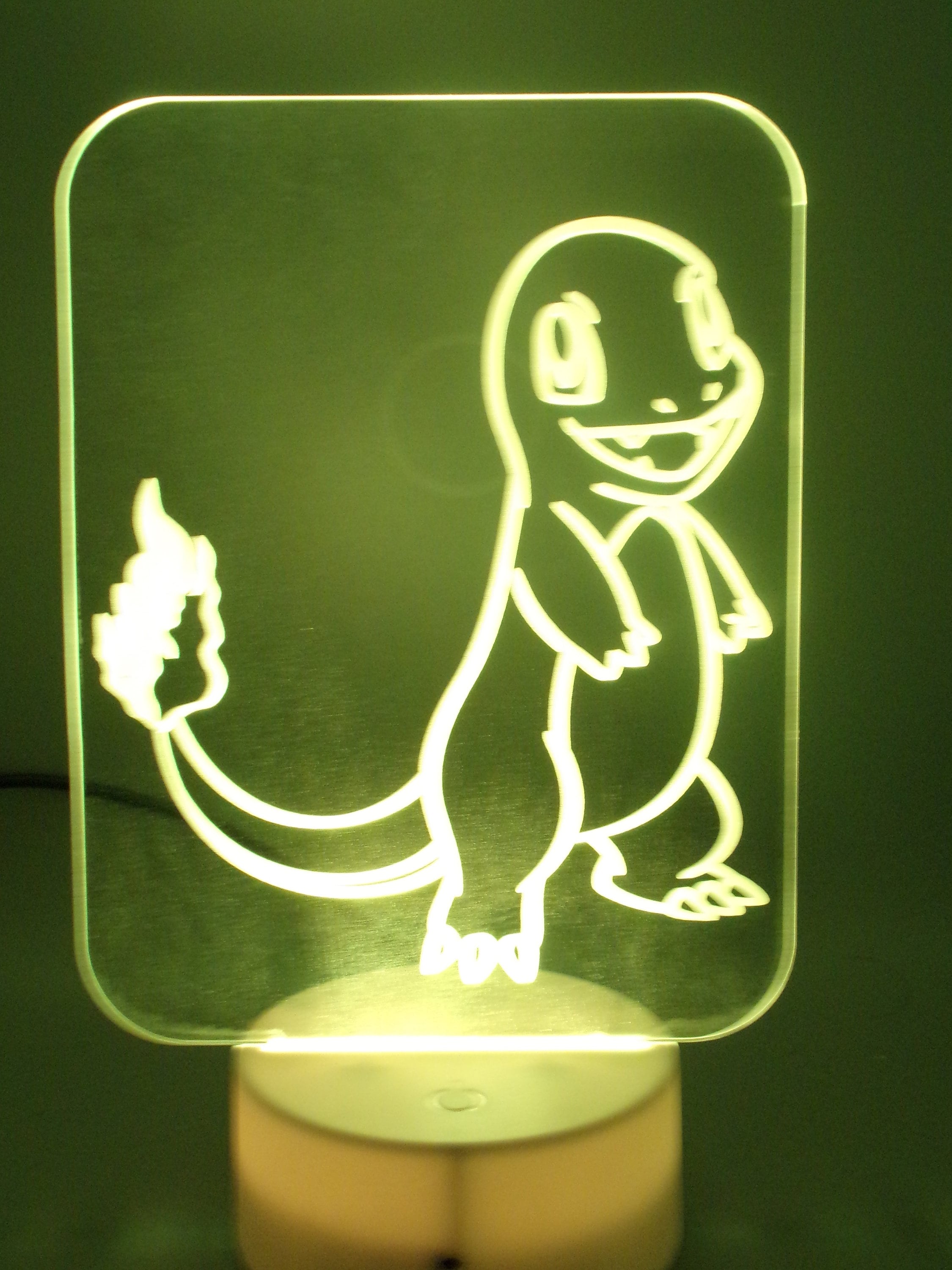 POKEMON Light Pokemon Night Light Pikachu Charnmander - Etsy