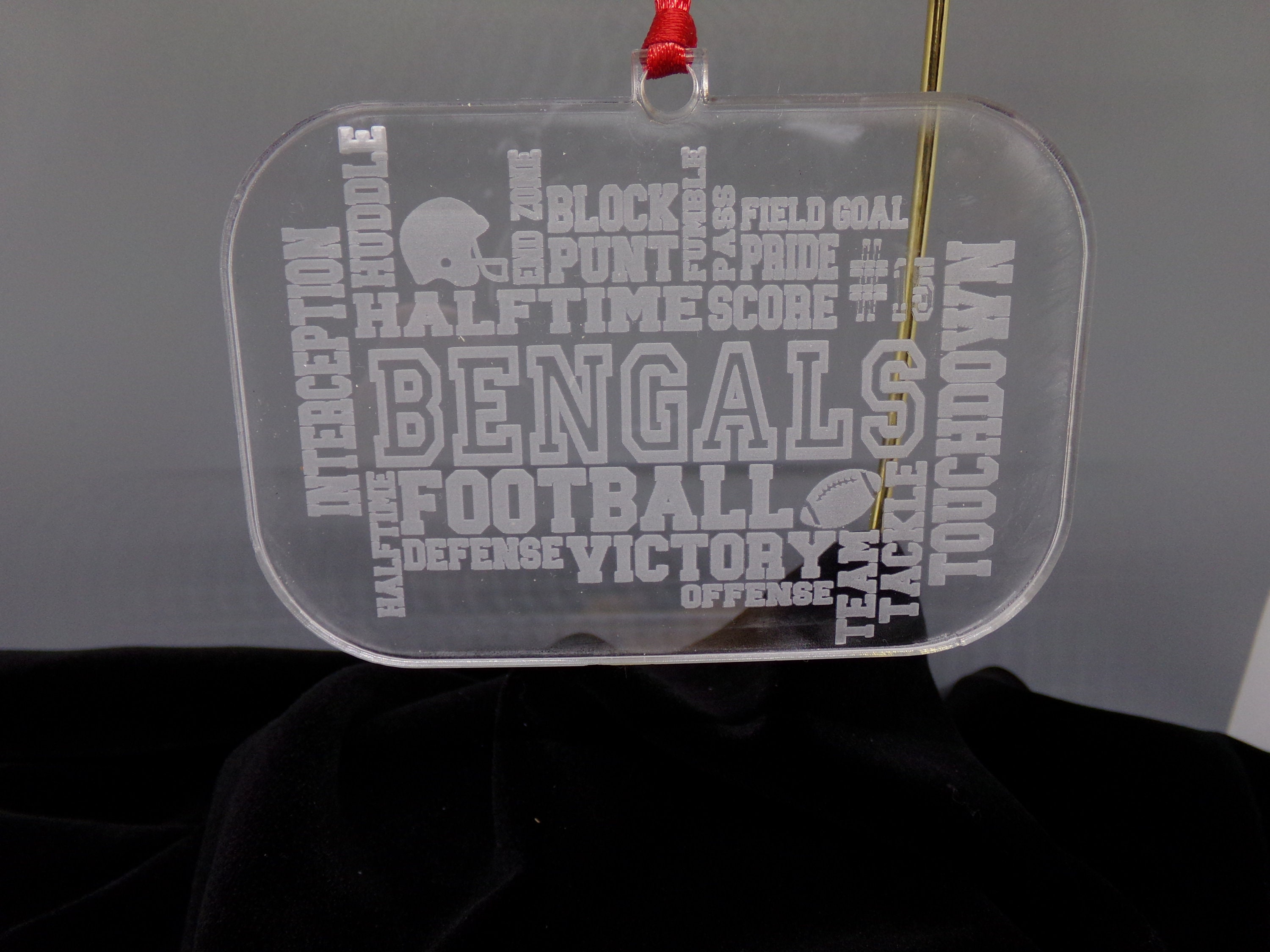 Personalized Laser Engraved Football Ornament, Team Gift - Etsy